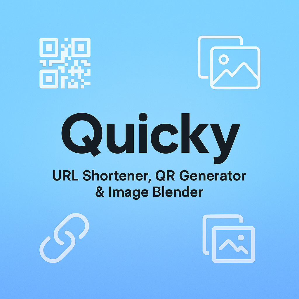 Quicky – All-in-One Web Toolkit for URL Shortening, QR Codes & Image ...